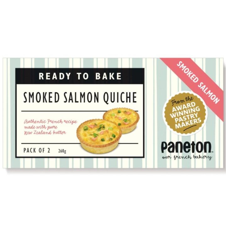 “Ready To Bake” Salmon Quiches - Pack of 2 - Paneton Bakery