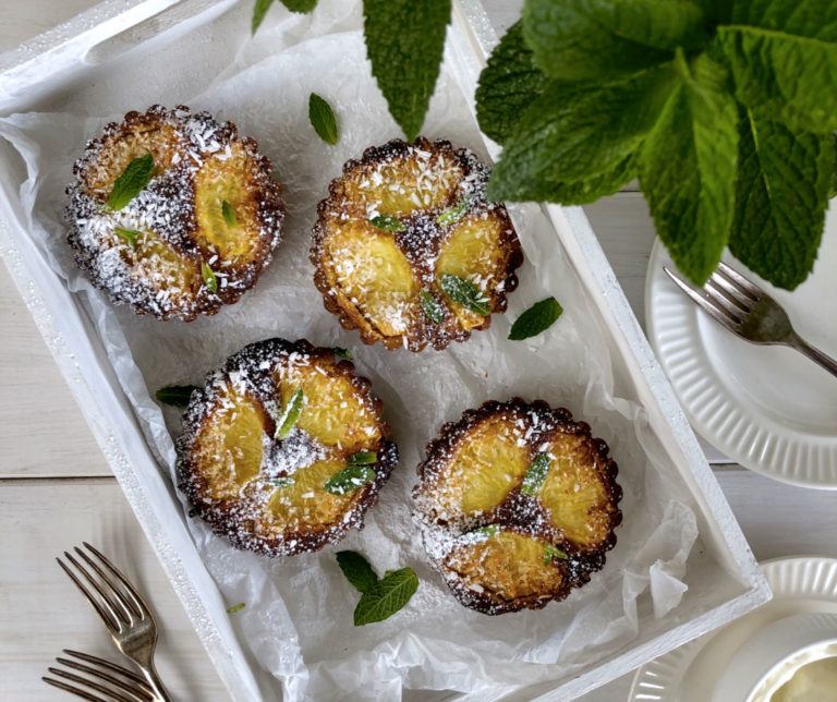 How to bake a Pineapple Coconut and Frangipane Tart - Paneton Bakery